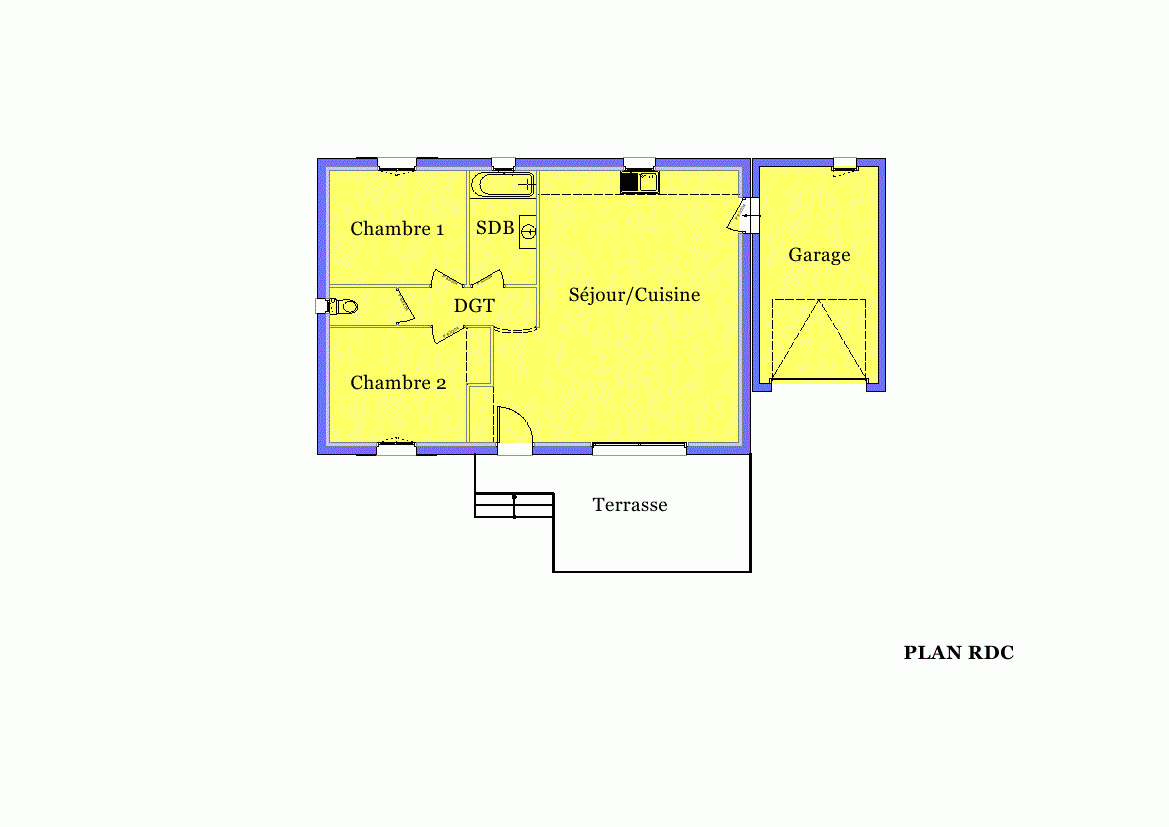 Plan Maison 70m2 2 Chambres Plain Pied | Ventana Blog